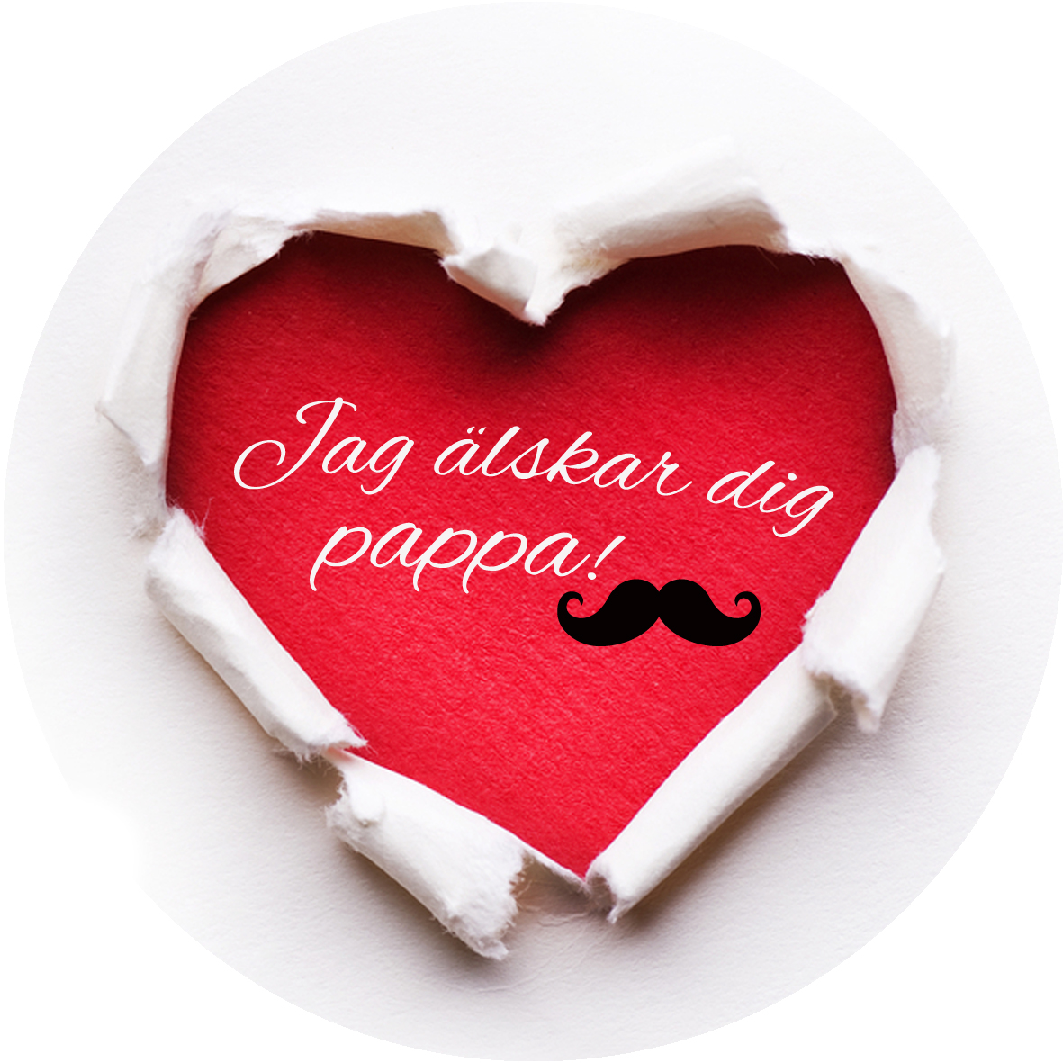 Jag älskar pappa rivet